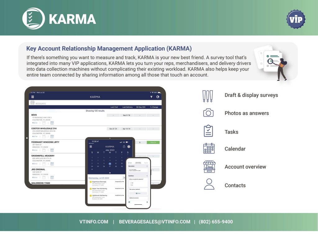 KARMA, VIP Route Accounting System Survey Tool